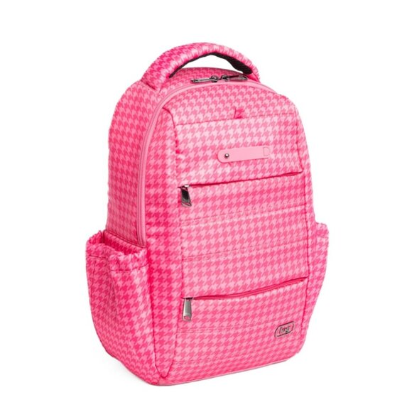 lug | Bags | Lug Hopper Se Backpack Redpink Houndstooth | Poshmark